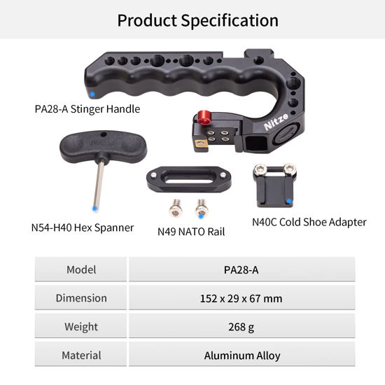 GetUSCart- Nitze Stinger Handle NATO Top Handle with Quick Release NATO ...