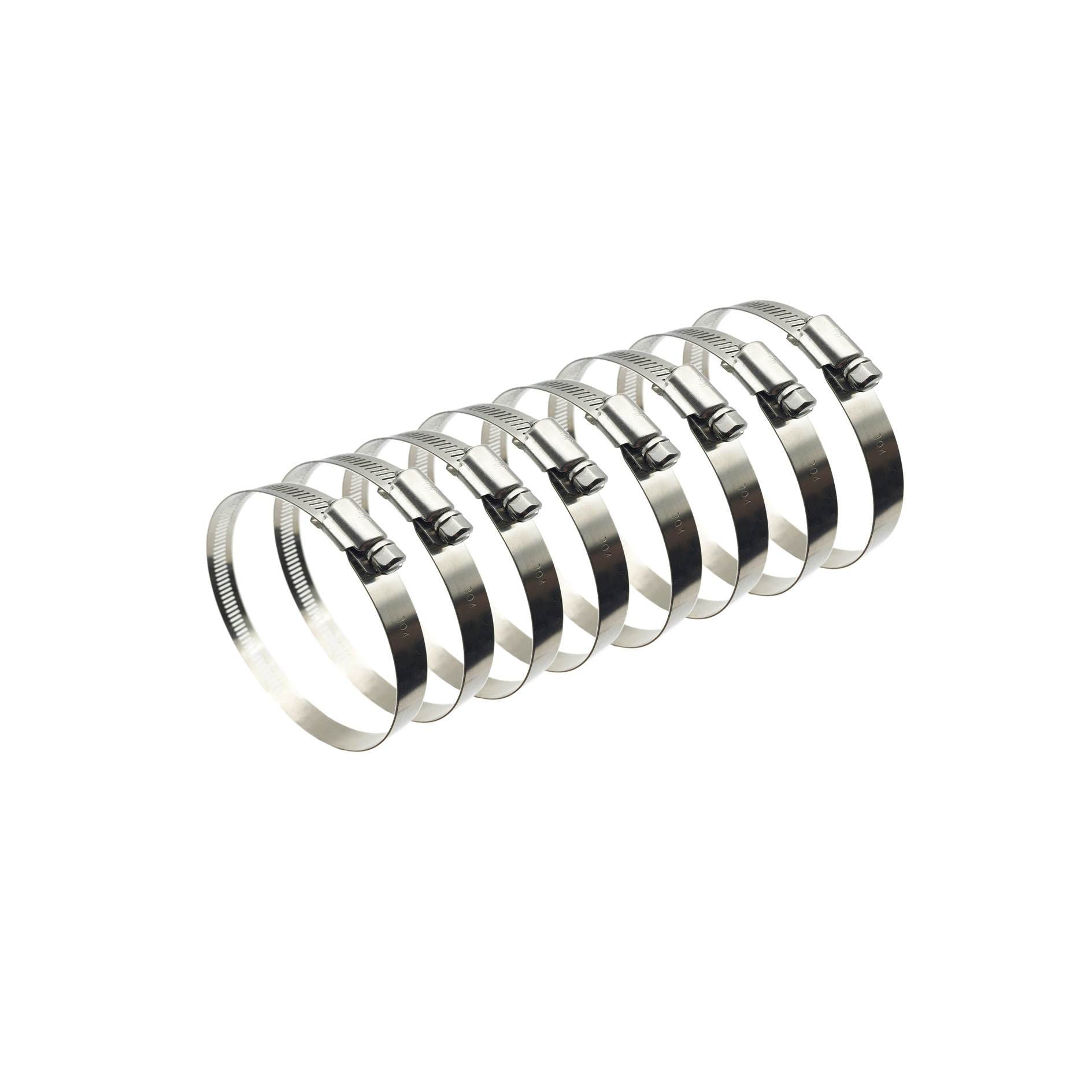 GetUSCart- EesTeck 8Pcs 2.5" Adjustable 304 Stainless Steel Duct Clamps ...