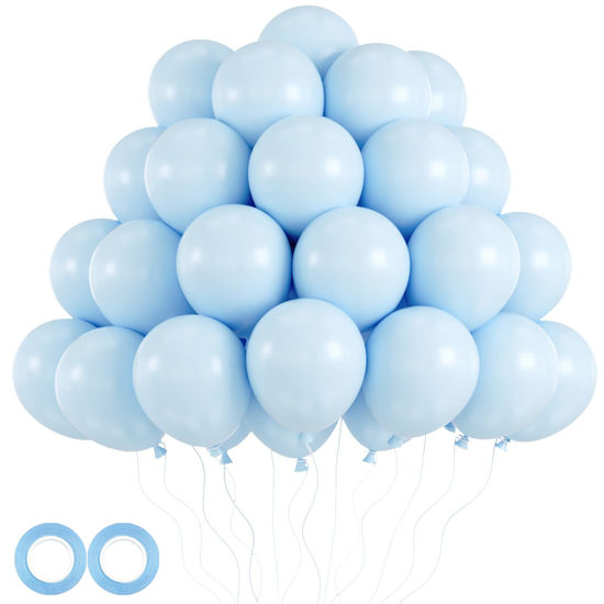 GetUSCart- Voircoloria 105pcs Baby Blue Balloons 12inch Light Blue ...