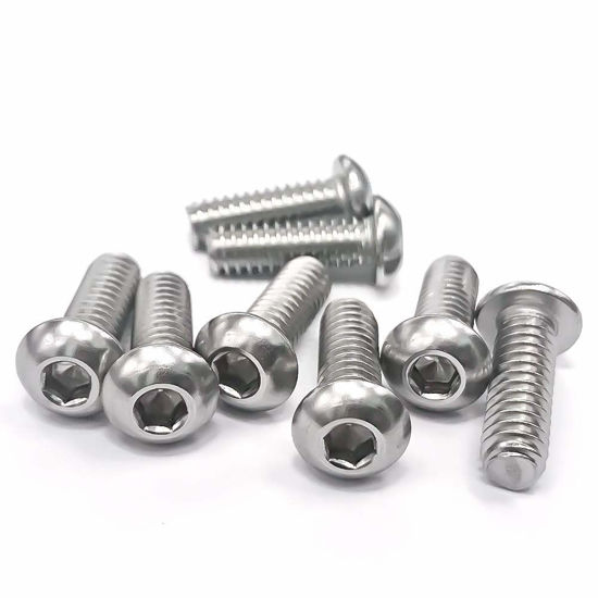 GetUSCart- 1/4-20 x 1/2" Button Head Socket Cap Bolts Screws, 304 ...