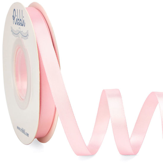 GetUSCart- Ribbli Double Faced Light Pink Satin Ribbon,3/8” x ...