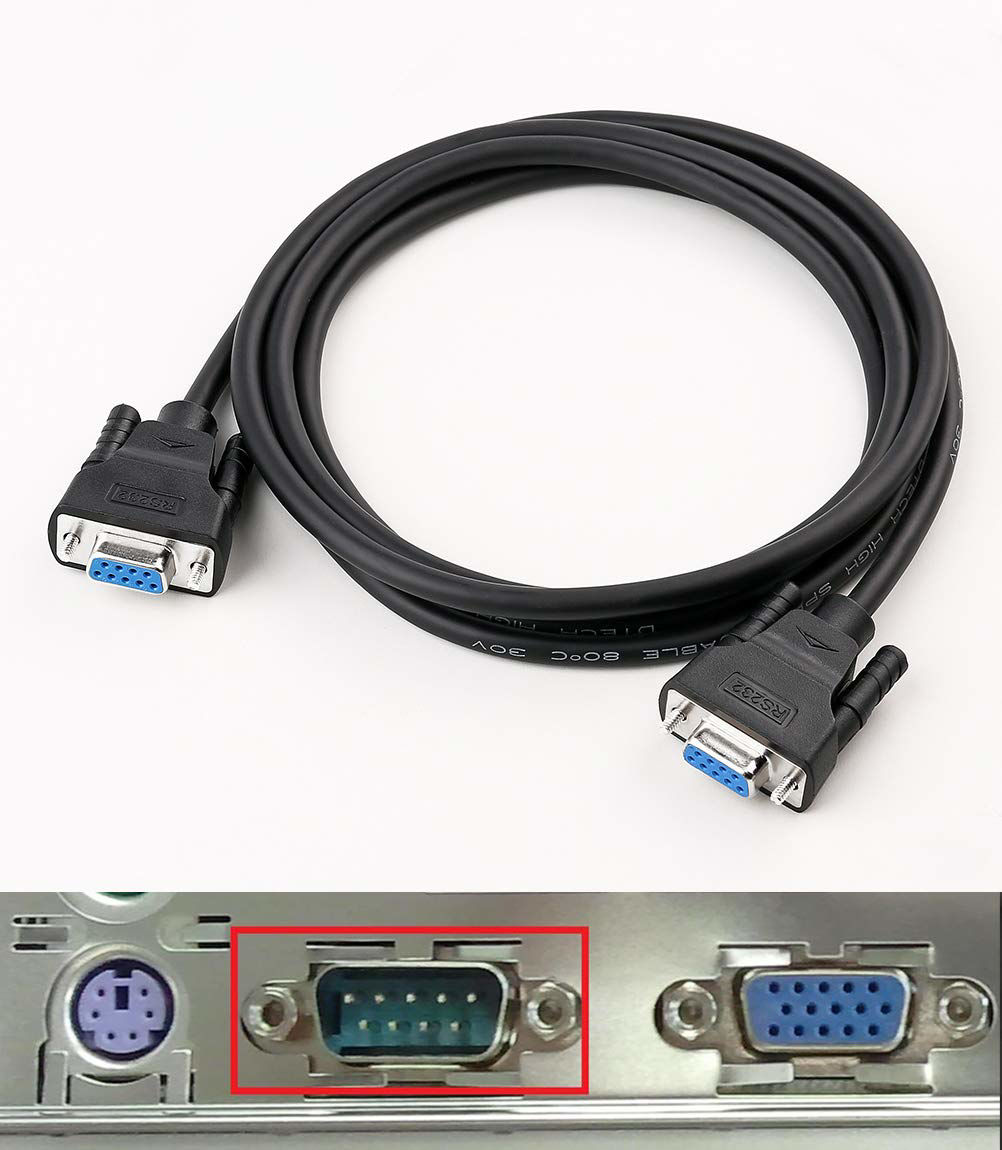 GetUSCart- DTech DB9 RS232 Serial Cable Female to Female Null Modem ...