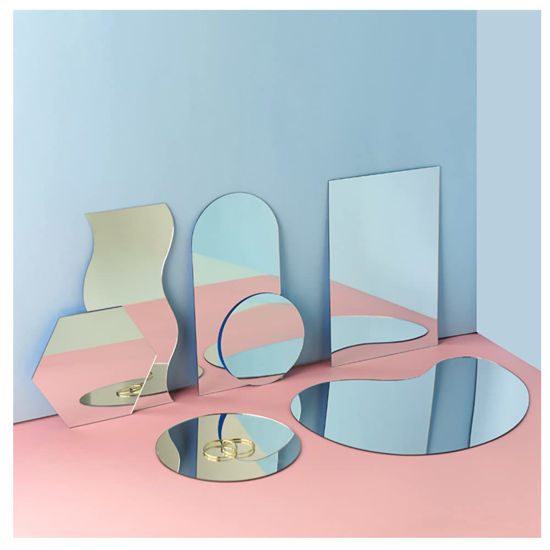 GetUSCart- GISELA D Acrylic Mirror Reflection Board Geometric Shape ...