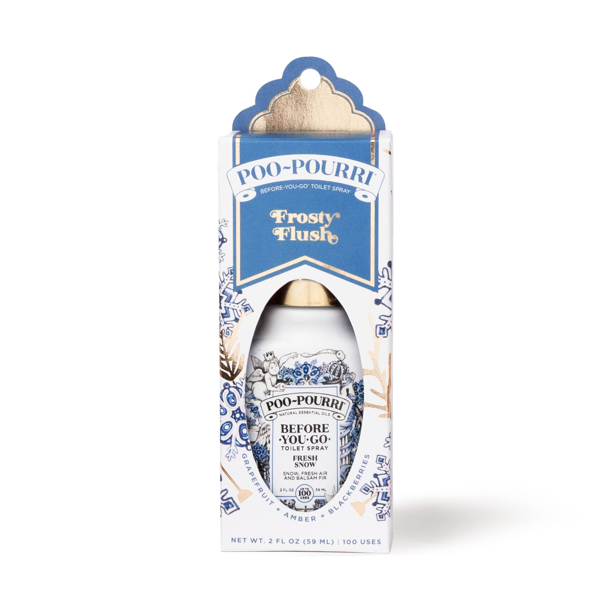 GetUSCart- Poo Pourri Toilet Spray, Fresh Snow + Fresh Air + Balsam Fir ...