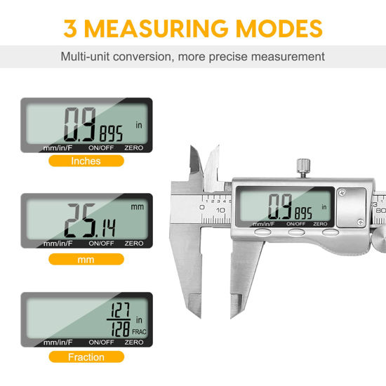 GetUSCart- Digital Caliper, Sangabery 6 inch Stainless Steel Caliper ...