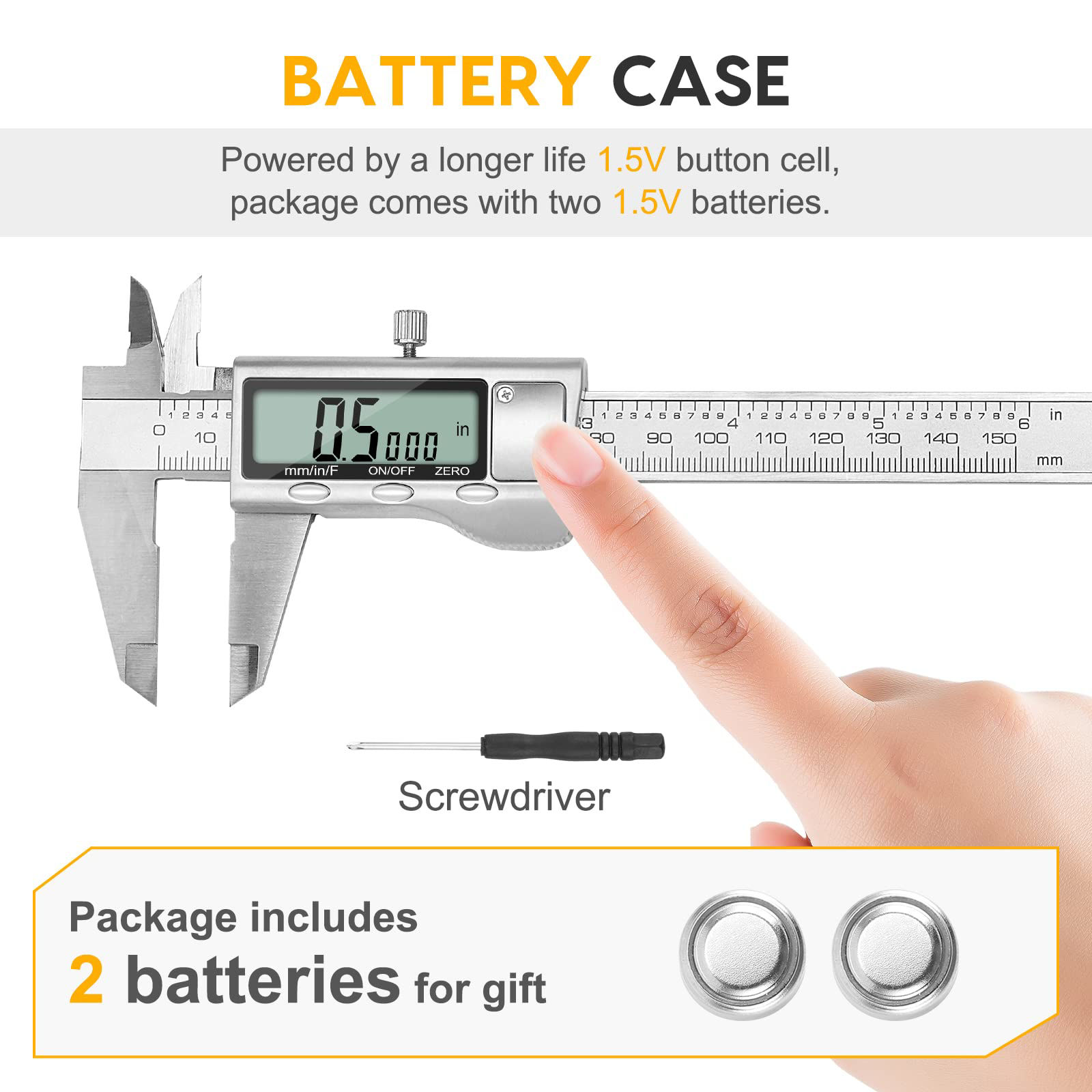 GetUSCart- Digital Caliper, Sangabery 6 inch Stainless Steel Caliper ...