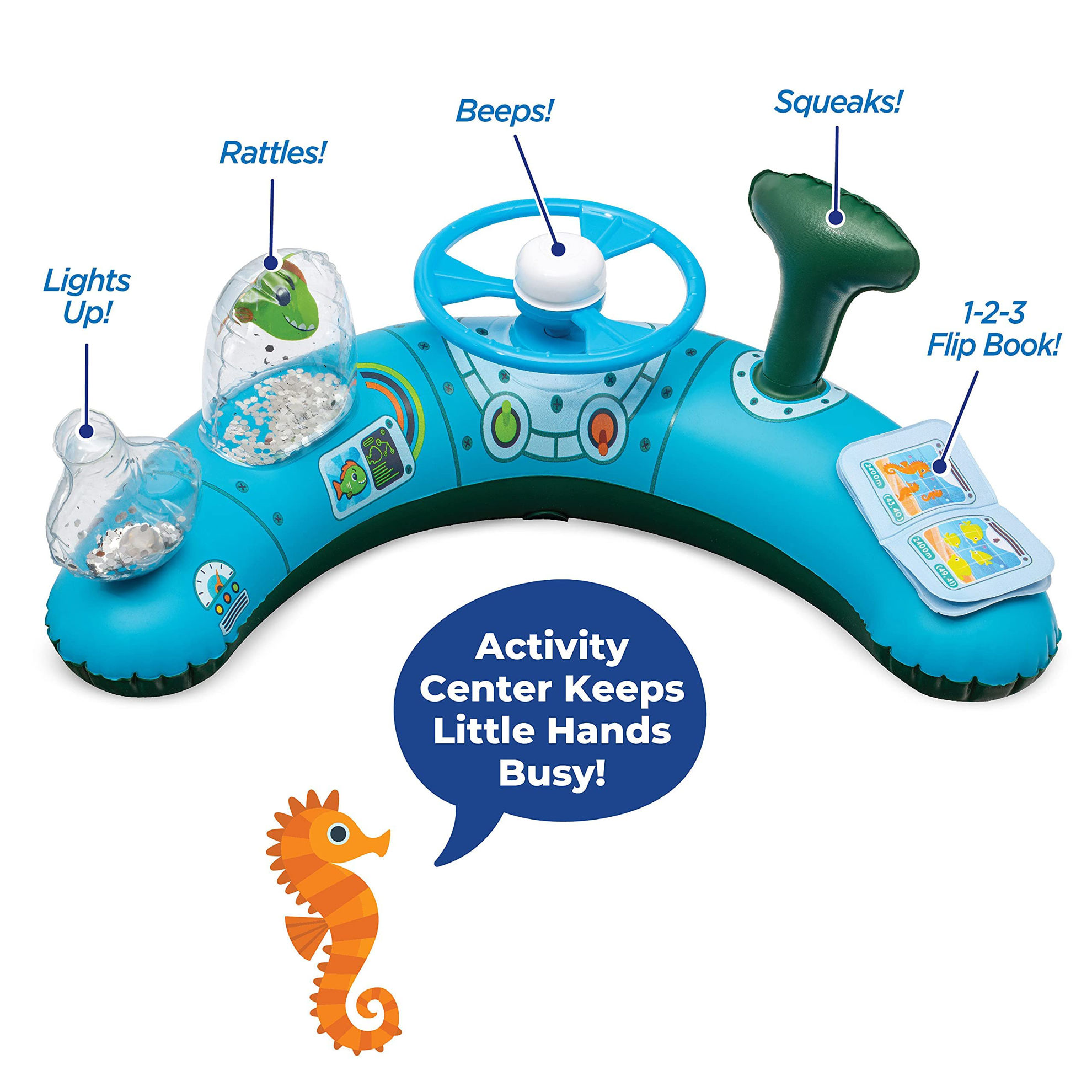 GetUSCart- SwimSchool Baby Pool Float with Adjustable Canopy - 6-24 ...