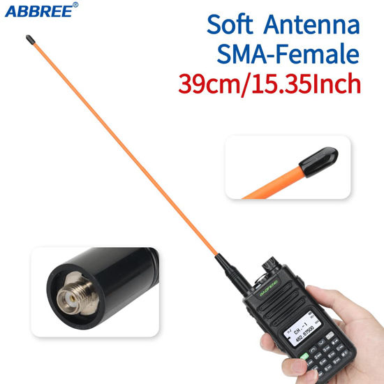 GetUSCart- ABBREE AR-771C GMRS (155/462MHz) Antenna 15.3inch Whip ...