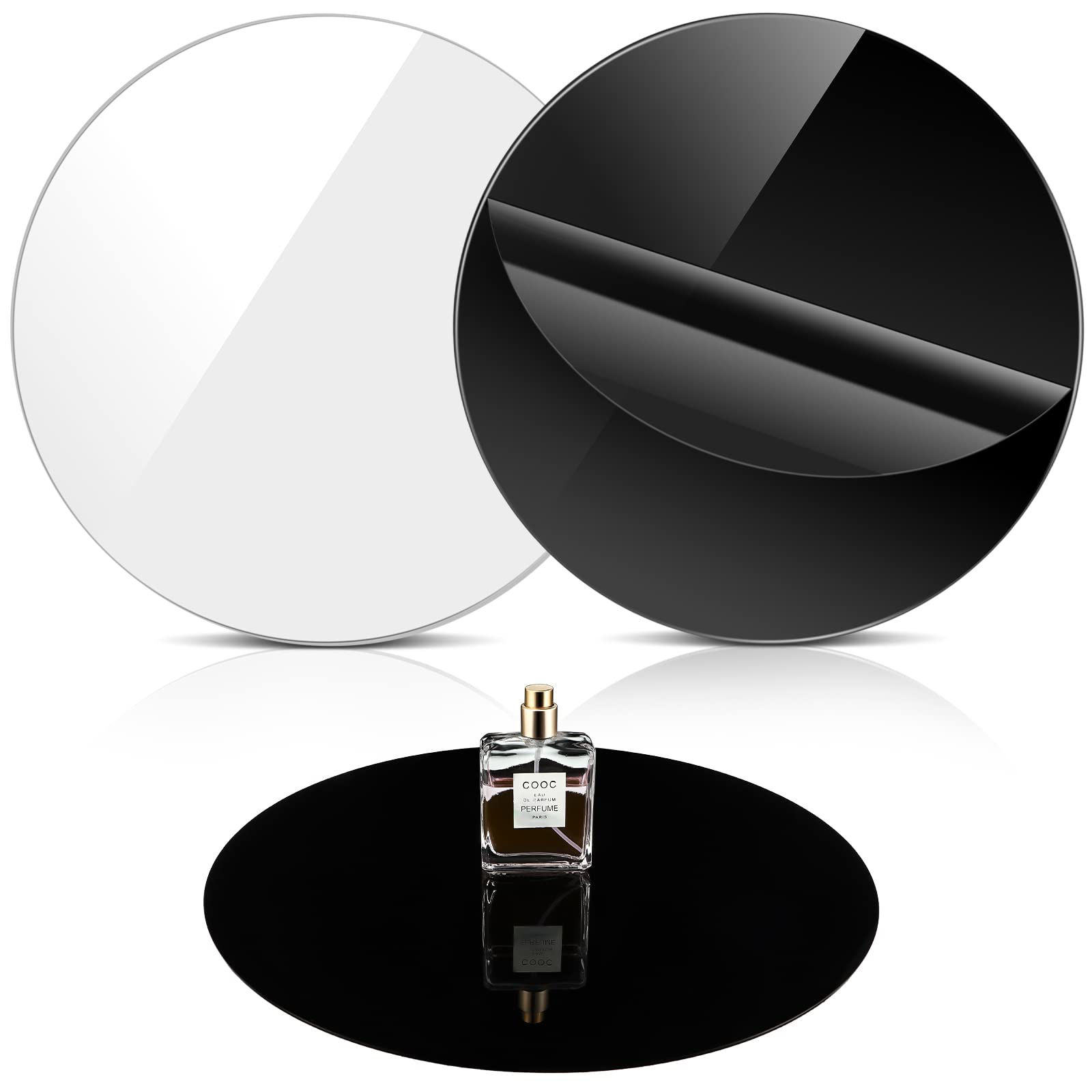 GetUSCart- 2 Pieces 12 Inch Reflective Display Table Riser Professional ...