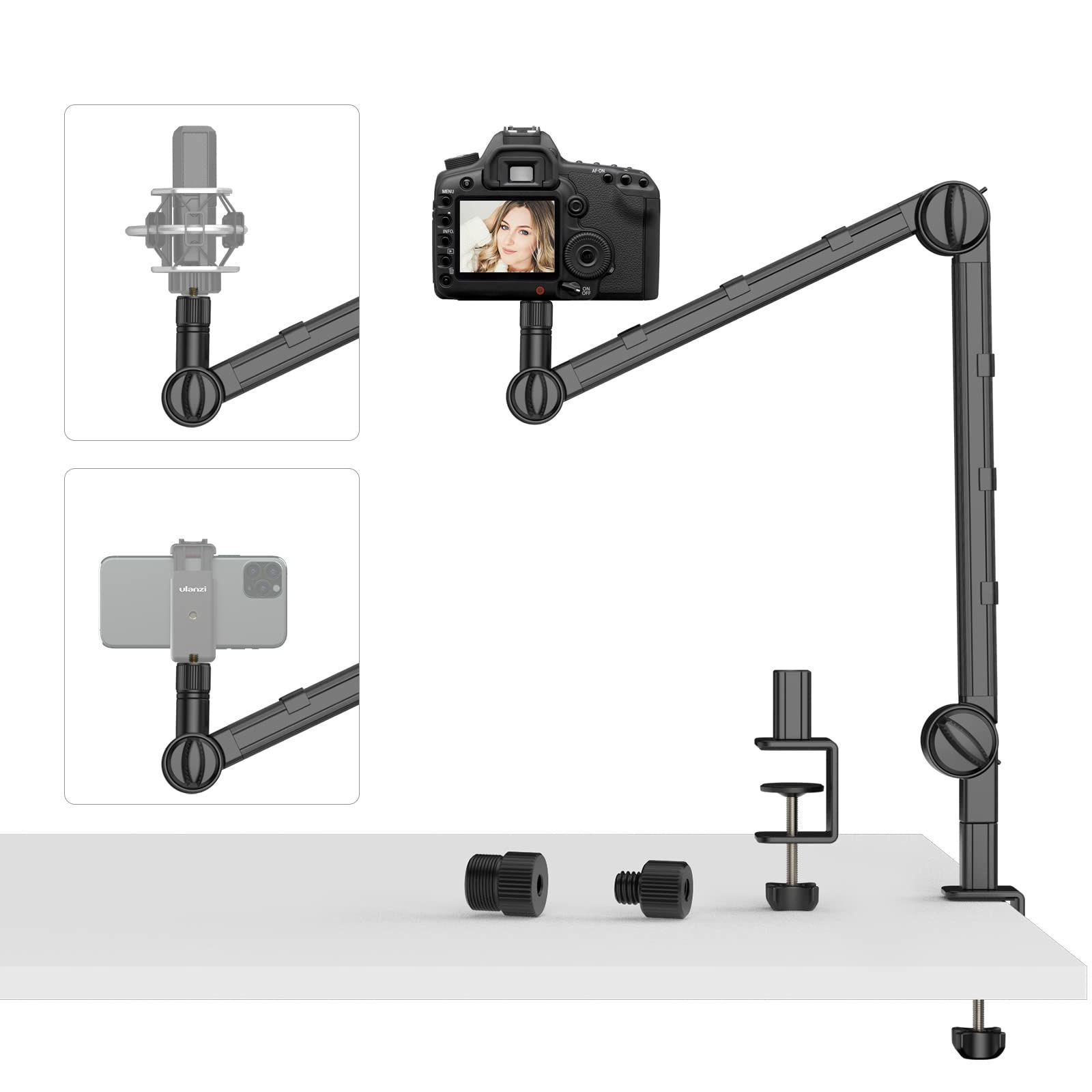 GetUSCart- PICTRON VIJIM LS25 Camera Desk Mount, Flexible Overhead ...