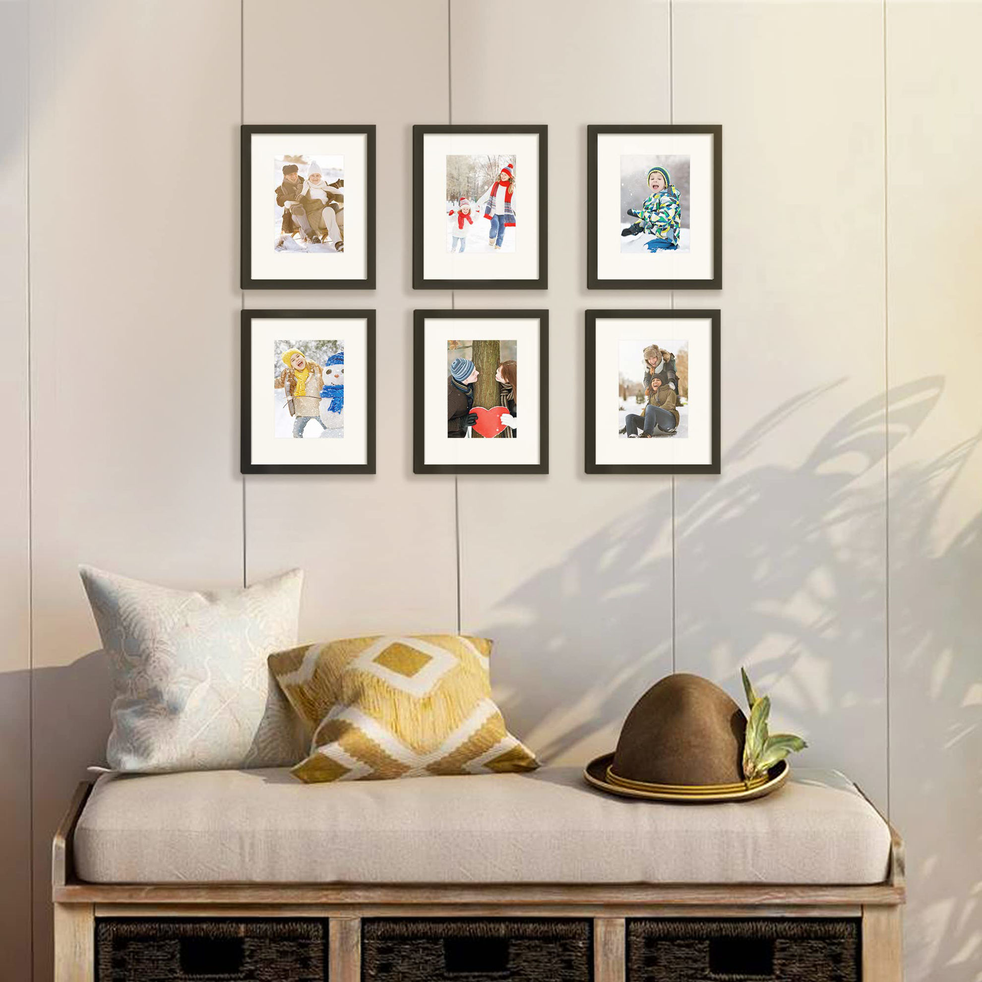 GetUSCart- upsimples 8x10 Picture Frame, Display Pictures 5x7 with Mat ...