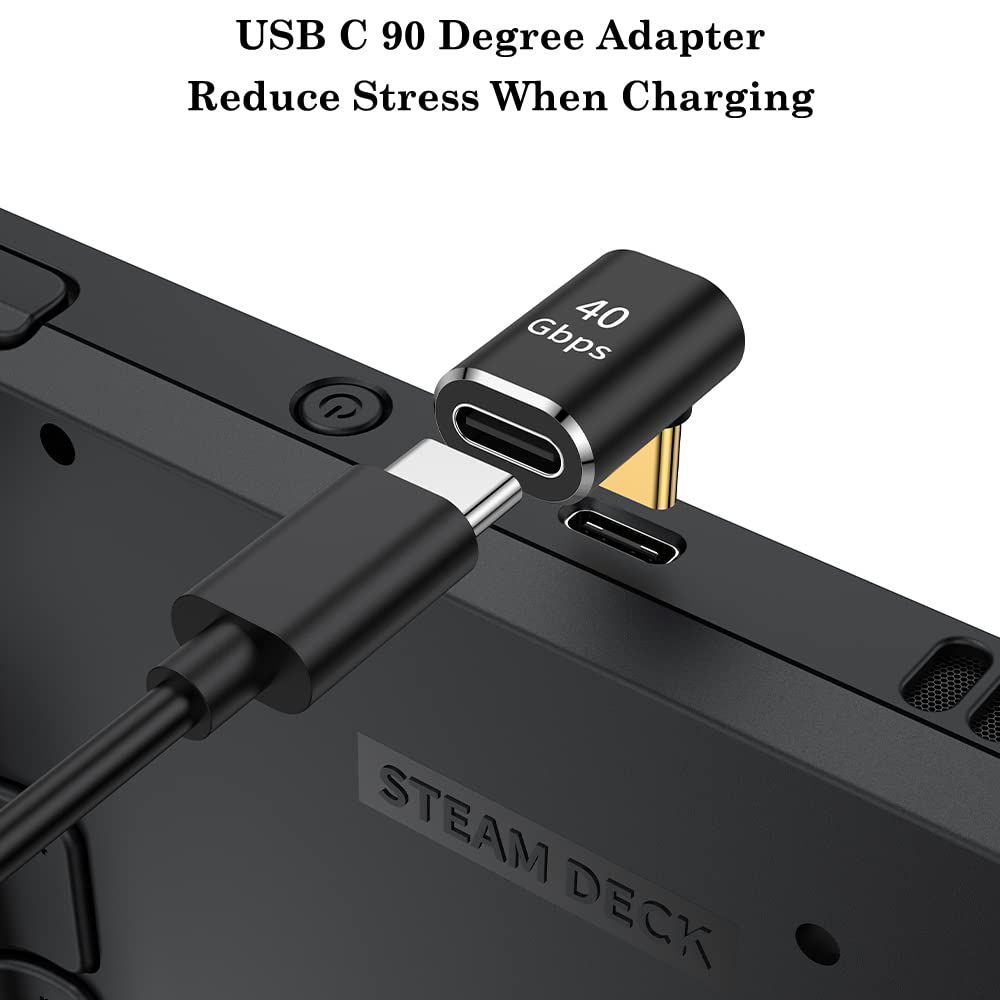 GetUSCart- AuviPal USB C 90 Degree Adapter (Two Styles), 100W USB C ...