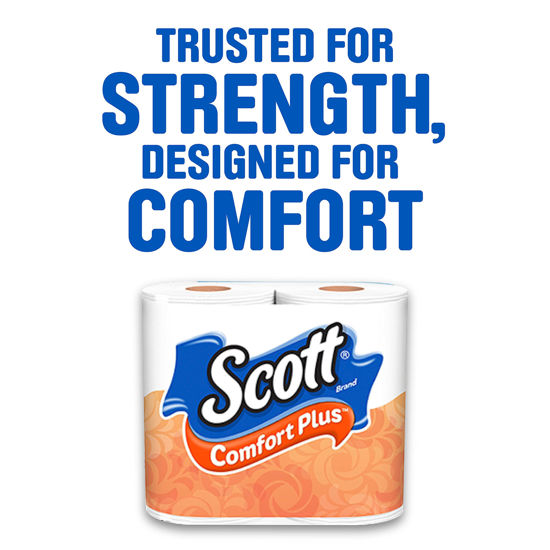 GetUSCart- Scott ComfortPlus Toilet Paper, 12 Double Rolls, 231 Sheets per Roll, Septic-Safe, 1 ...