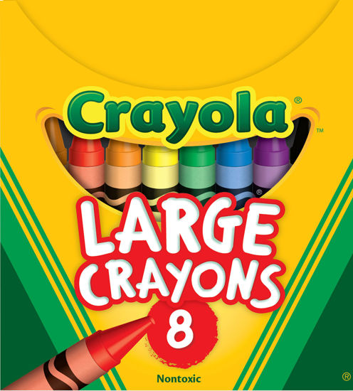 GetUSCart- Crayola Large Crayons - Assorted (8 Count), Giant Crayons ...