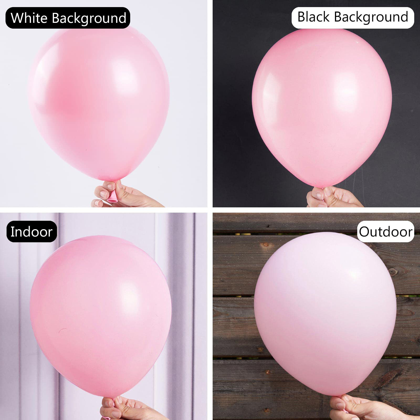 GetUSCart- PartyWoo Baby Pink Balloons, 100 pcs Pink Balloons Different ...