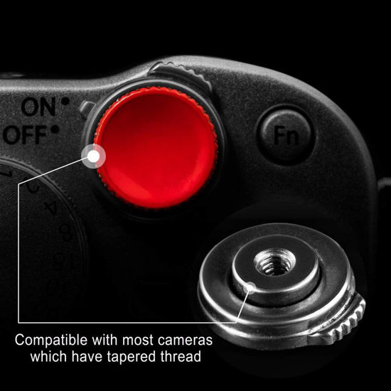 GetUSCart- Camera Shutter Button (2 Pack/Red) Upscale and Delicate Soft Shutter Release Button