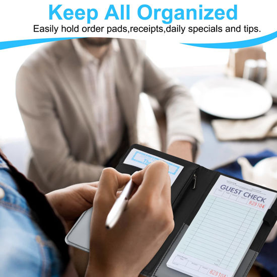 GetUSCart- LINTRU Server Books for Waitress, Premium Pu Leather 5 x 8 ...