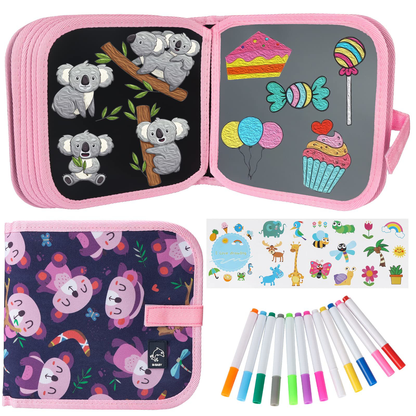 GetUSCart- Qrytoi Erasable Book Doodle Set for Kids,Magic Drawing Book ...