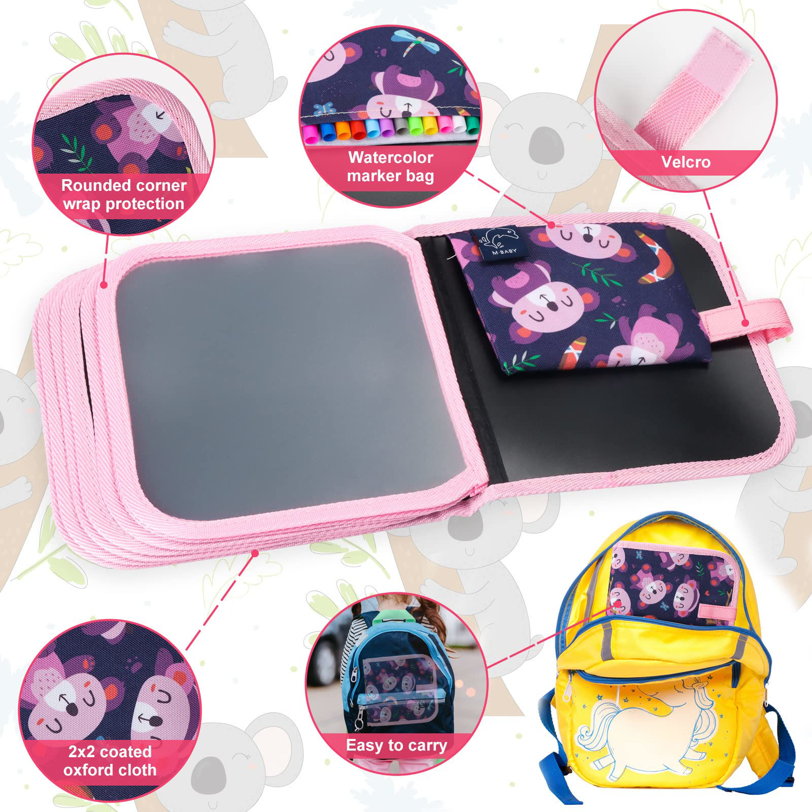 GetUSCart- Qrytoi Erasable Book Doodle Set for Kids,Magic Drawing Book ...