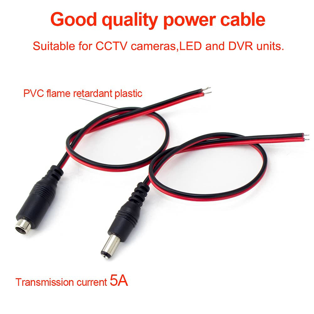 GetUSCart- CENTROPOWER DC Power Cable 12V 5A Plugs Male Female ...