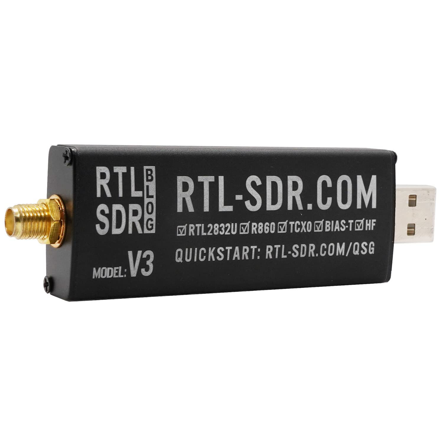 GetUSCart- RTL-SDR Blog V3 R860 RTL2832U 1PPM TCXO HF Bias Tee SMA ...
