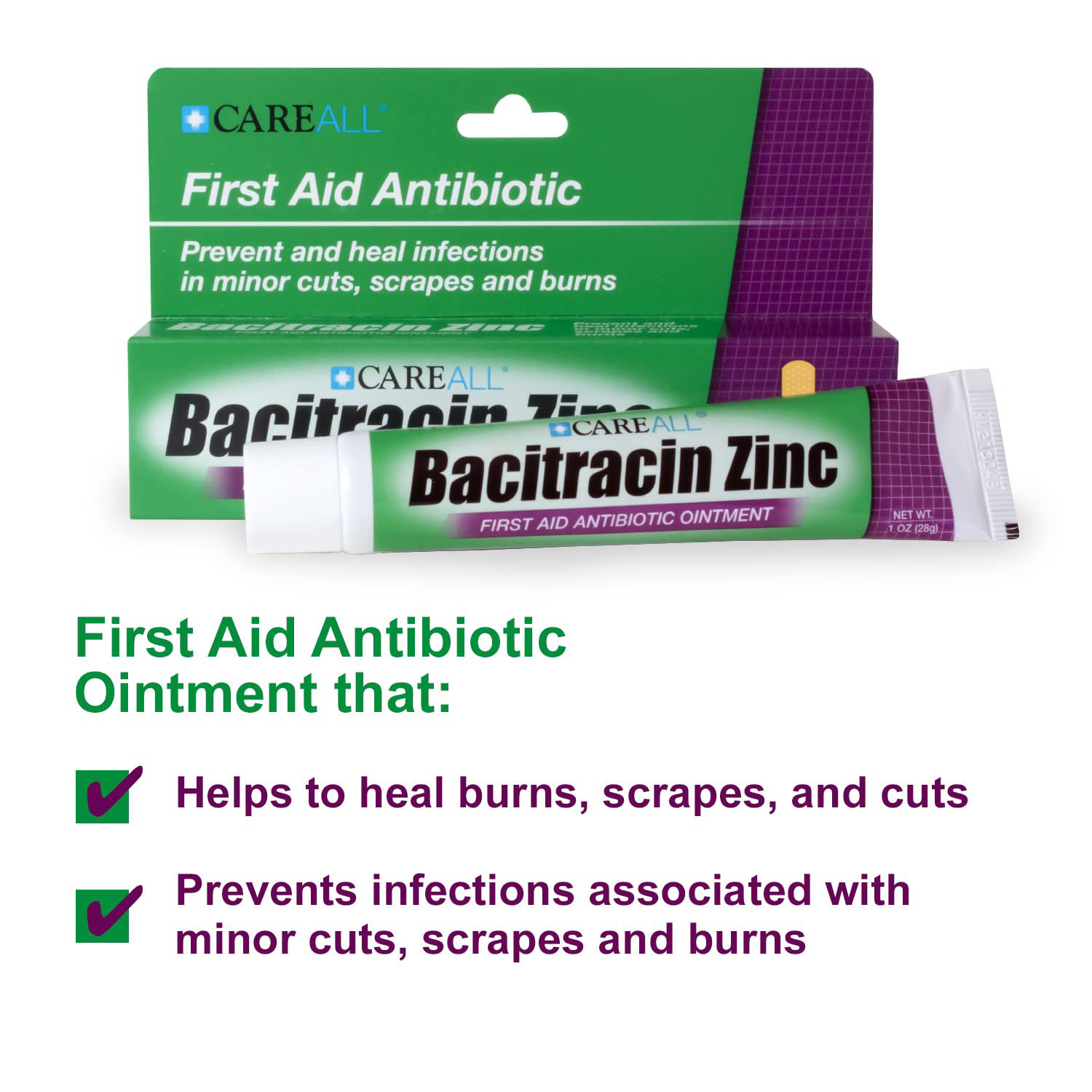 GetUSCart- CareALL (24 Pack) 1oz Bacitracin Antibiotic Zinc Ointment ...