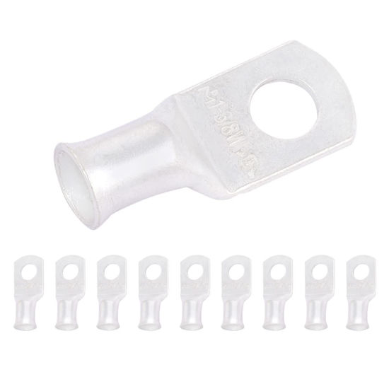 GetUSCart- SELTERM 10pcs 1 AWG-3/8" Stud (Wide Pad) Tinned Copper Wire Lugs,Heavy Duty Battery ...