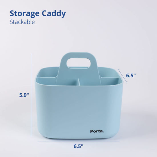 GetUSCart- BLUE GINKGO Multipurpose Caddy Organizer - Stackable Plastic ...