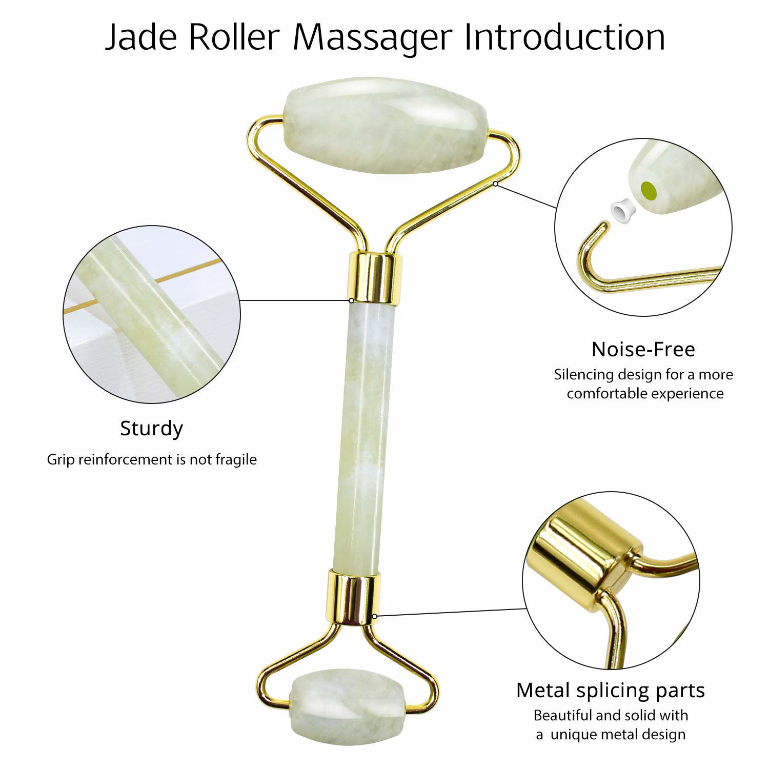 GetUSCart- BAIMEI Jade Roller & Gua Sha Set Face Roller and Gua Sha ...