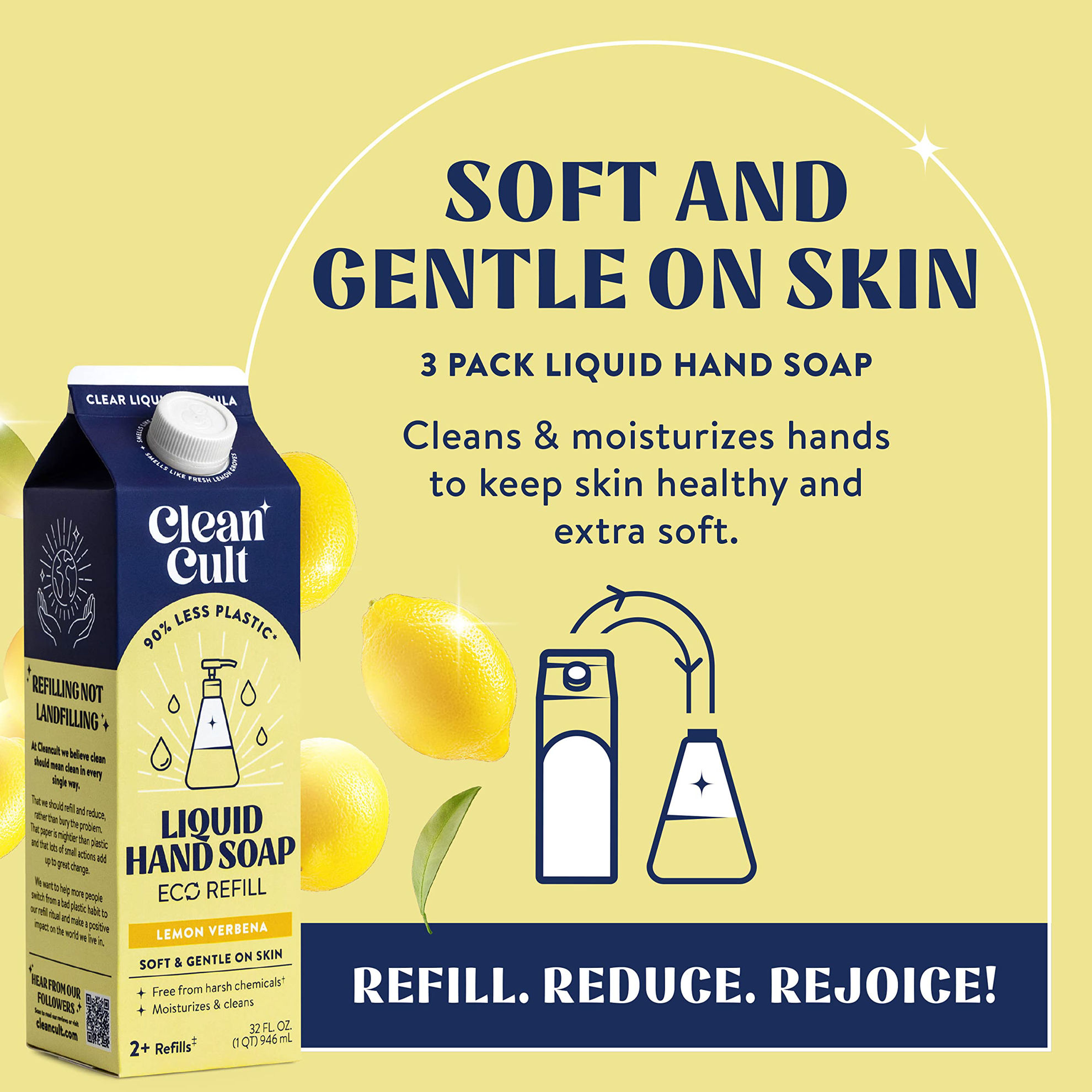 GetUSCart- Cleancult Liquid Hand Soap Refills (32oz, 1 Pack) - Hand ...