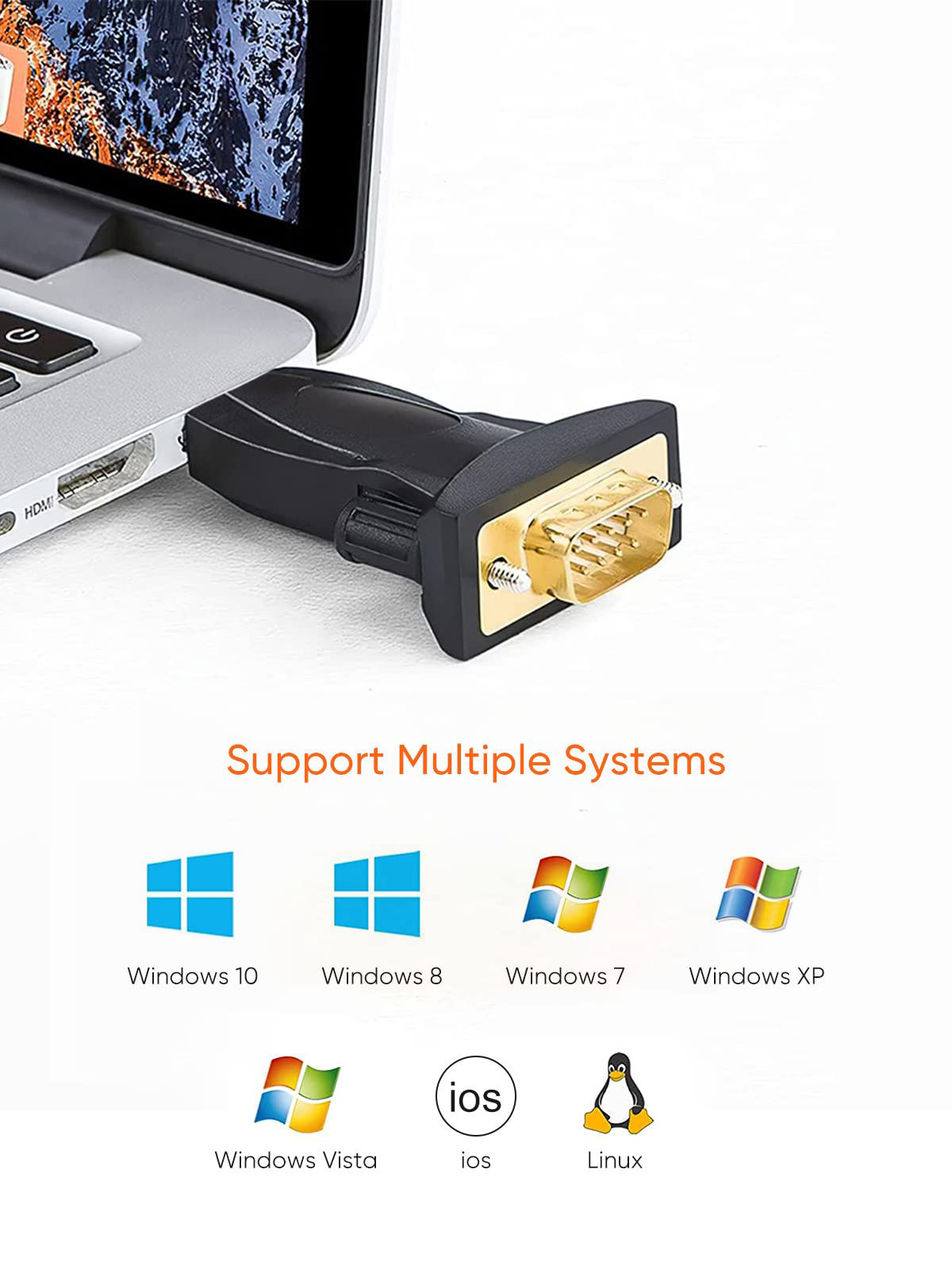GetUSCart- CableCreation USB to RS232 Adapter with FTDI Chipset, USB to ...