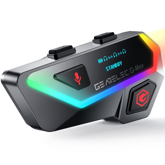 GetUSCart- GEARELEC Motorcycle Bluetooth Headset with Screen【Shining ...