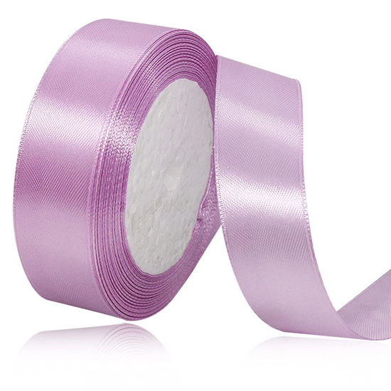 GetUSCart- Solid Color Lavender Satin Ribbon, 1 Inches x 25 Yards ...