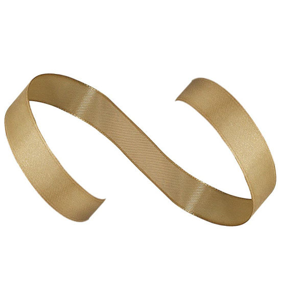 GetUSCart- Solid Color Champagne Gold Satin Ribbon, 5/8 Inches x 25 ...