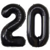 GetUSCart- 20 Number Balloons Black Big Giant Jumbo Big Large 20 Foil ...