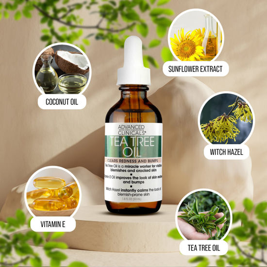 GetUSCart- Advanced Clinicals Tea Tree Oil Facial Skin Care Serum Spot ...
