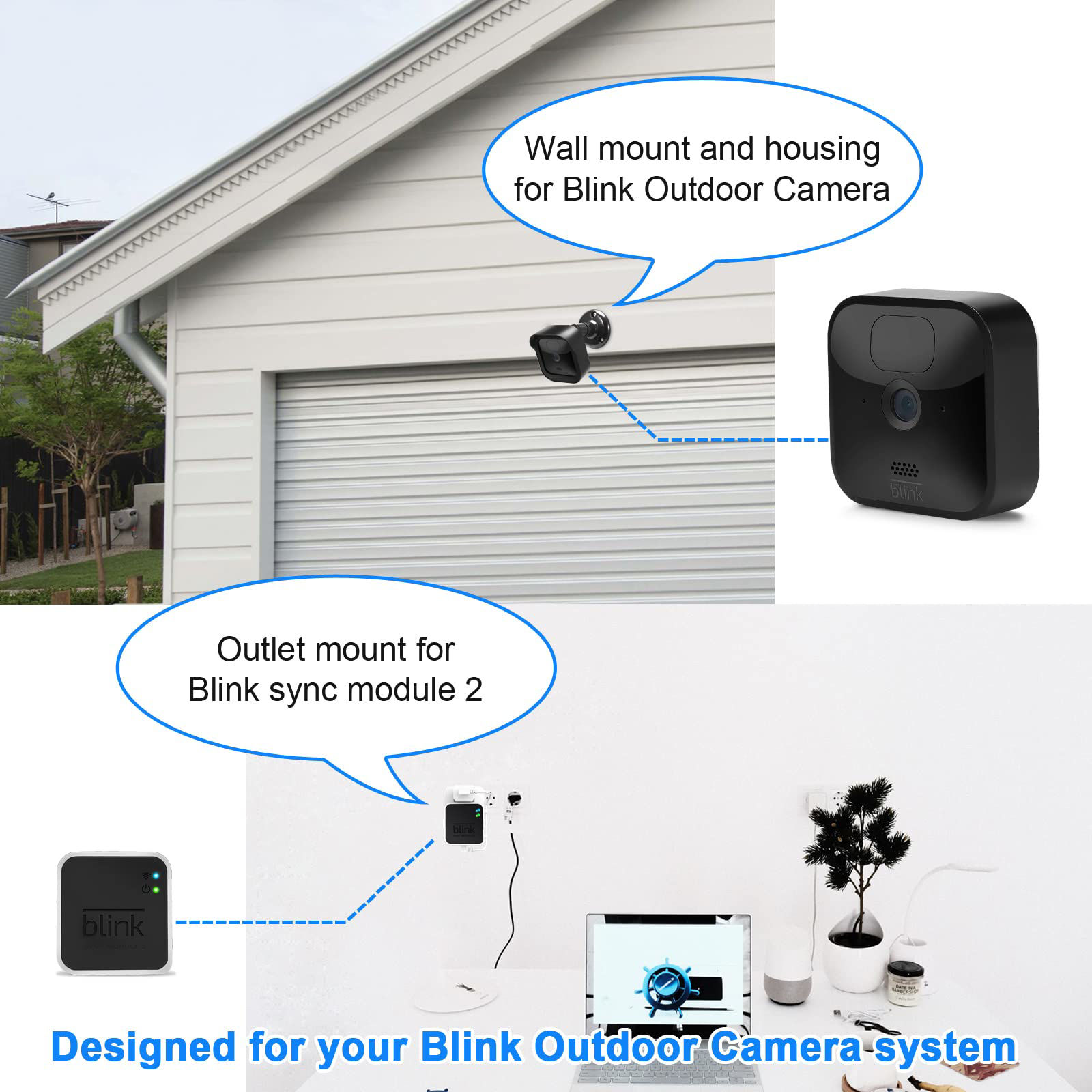 GetUSCart- All-New Blink Outdoor Camera Wall Mount, Weatherproof ...