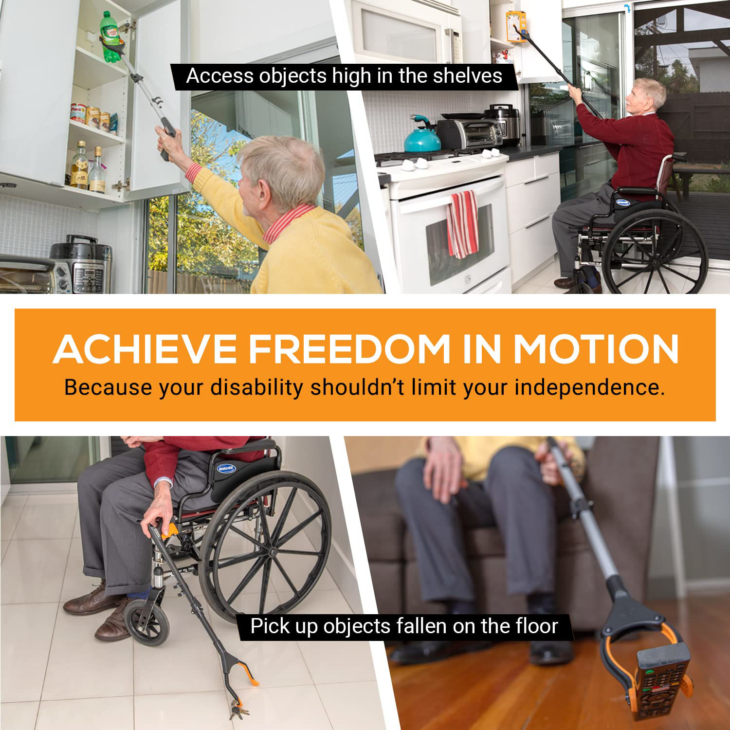 GetUSCart- EZPIK® Award Winning Folding Grabber Reacher 36 Inches ...