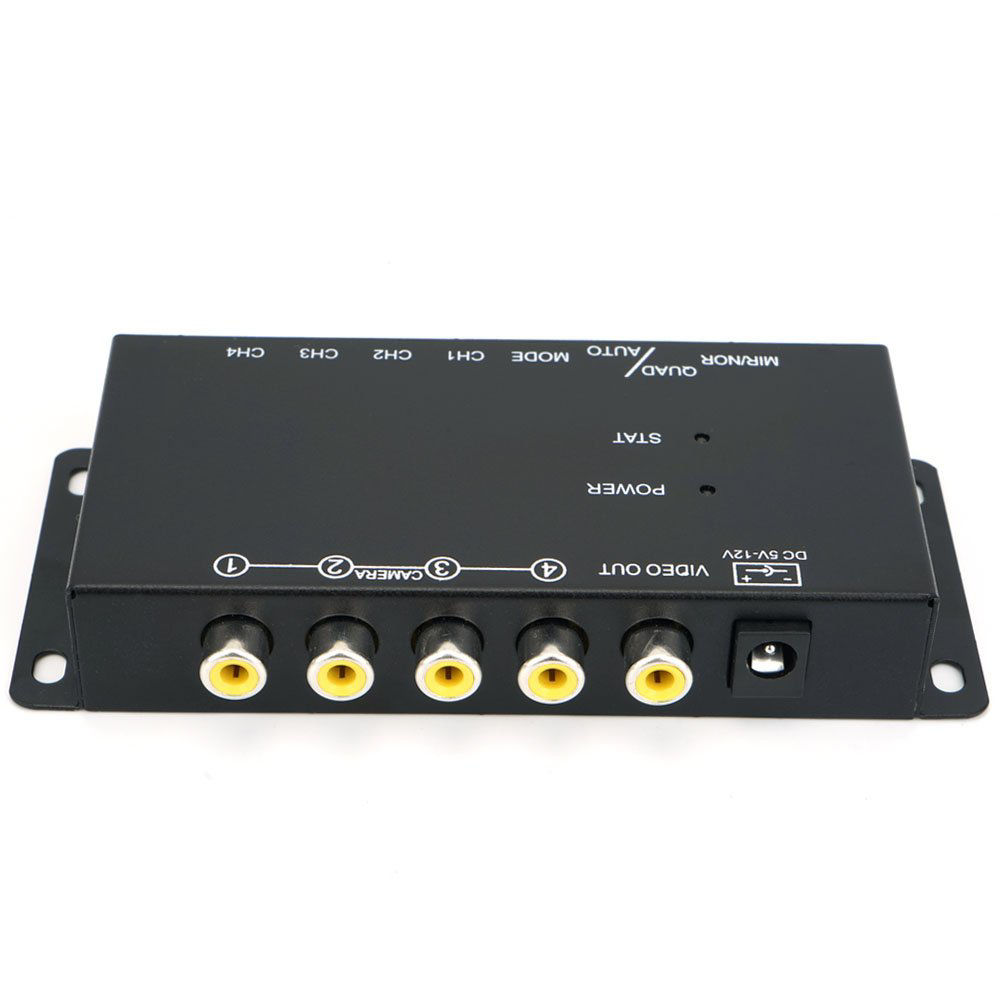 GetUSCart- Toughsty™ 4Ch Mini Color Video Quad Splitter Multiplexer ...