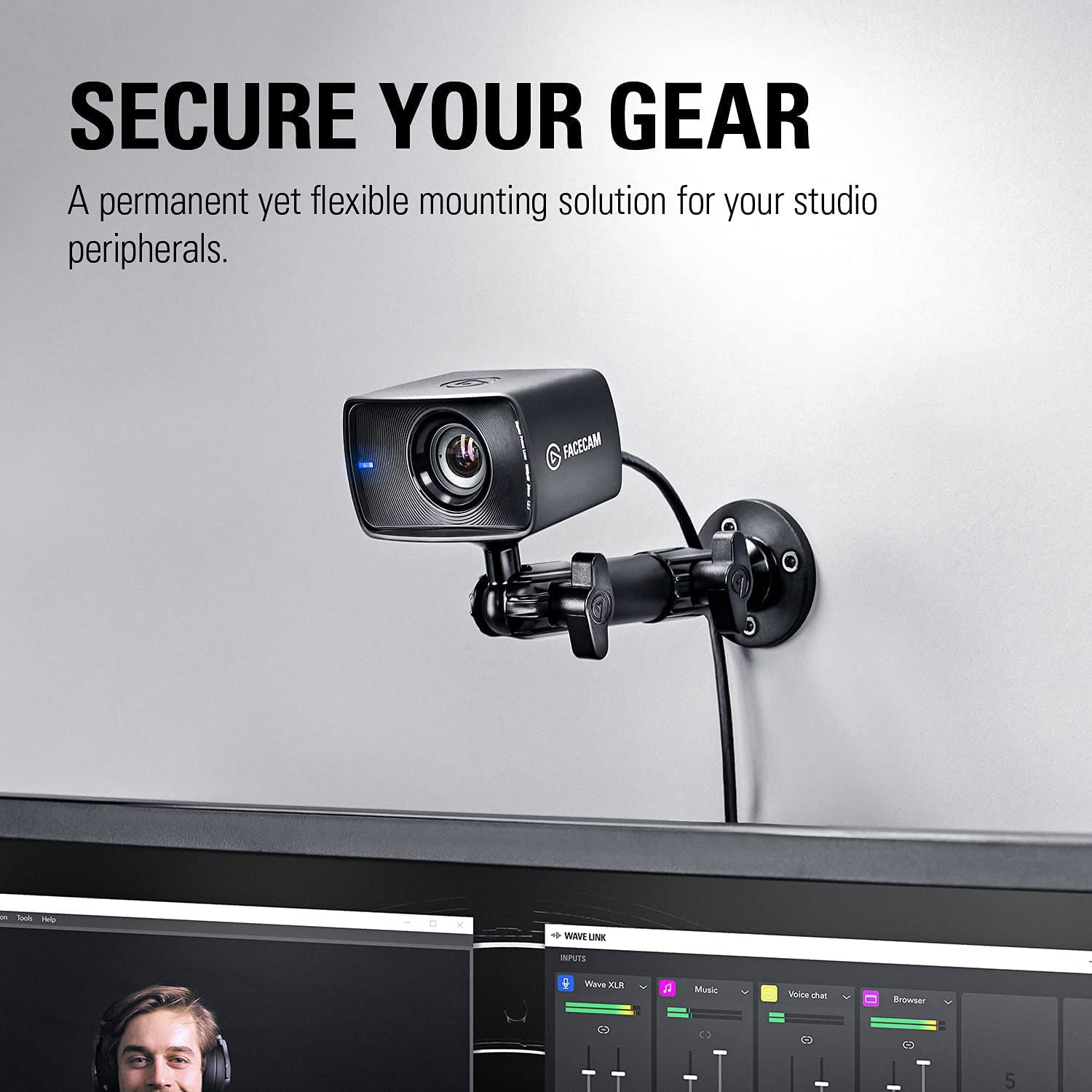 GetUSCart- Elgato Wall Mount - Horizontal Articulated Arm with 1/4 Inch ...