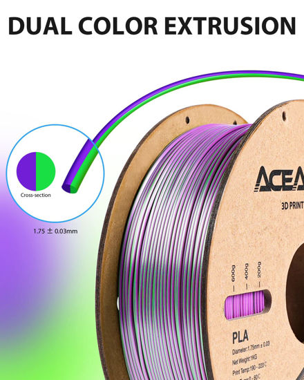 GetUSCart- Aceaddity Silk Magic PLA 3D Printer Filament, Dual-Colour Co ...