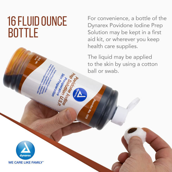 GetUSCart- Dynarex Povidone Iodine Prep Solution USP, Effective Topical ...