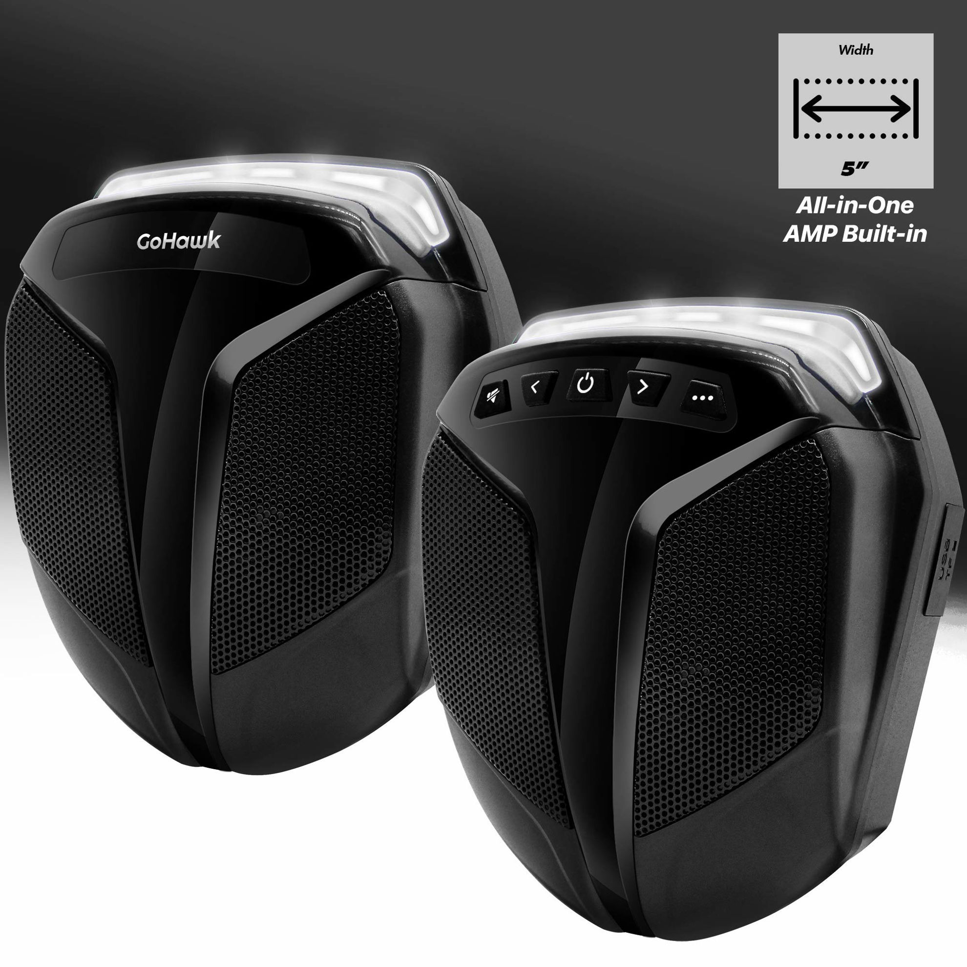 GetUSCart- GoHawk ATN4 All-in-One Built-in Amplifier Waterproof 5" Full ...