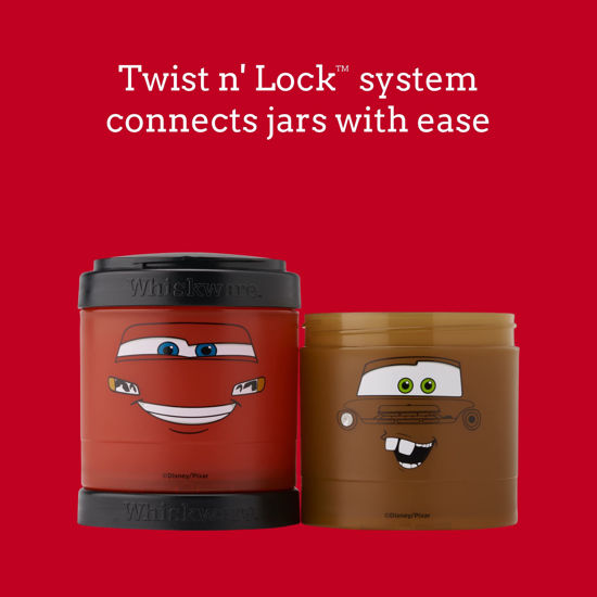 GetUSCart- Whiskware Disney Pixar Stackable Snack Containers for Kids ...