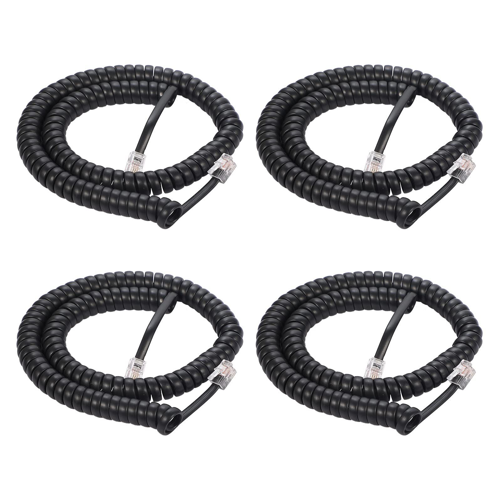 GetUSCart- Coiled Wire 4 Pack 8Ft Uncoiled / 1.4Ft Coiled Landline ...
