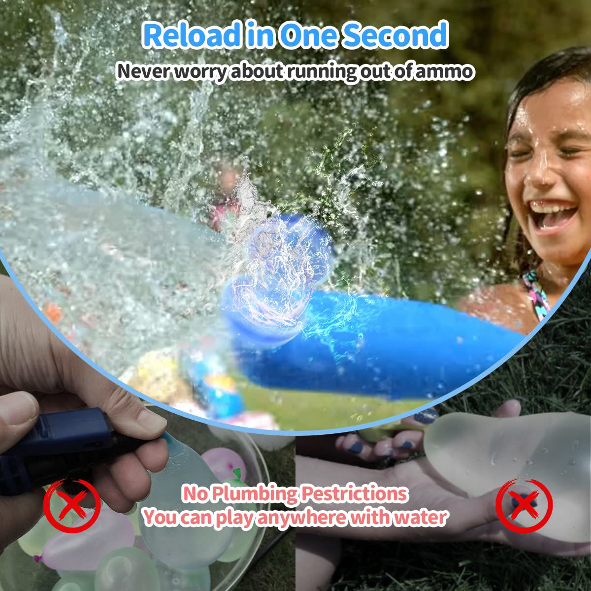 GetUSCart- 【12 Pack】Reusable Water Balloons for Kids Adults Outdoor ...