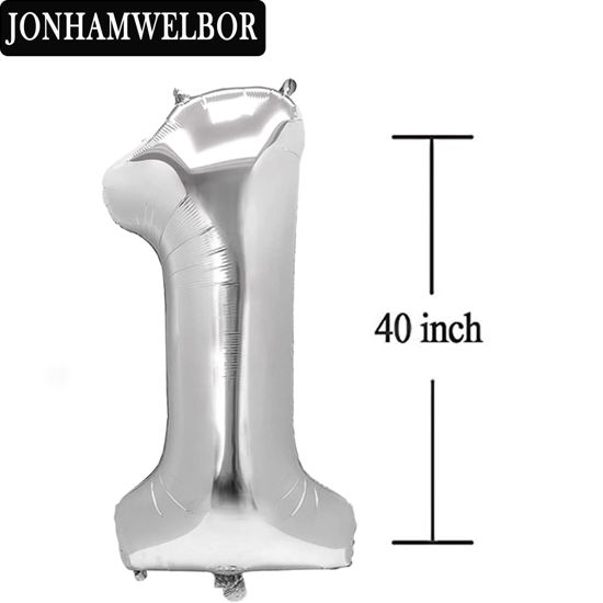 GetUSCart- 17 Number Balloons Silver Giant Jumbo Big Large Number 17 or ...