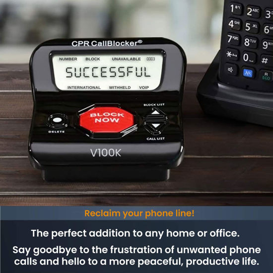 GetUSCart- CPR V100K Spam Call Blocker for Landline Phones - Stop All ...