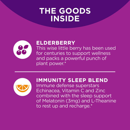 GetUSCart- OLLY Sleep Immunity Melatonin Gummy, Vitamin C, Zinc ...