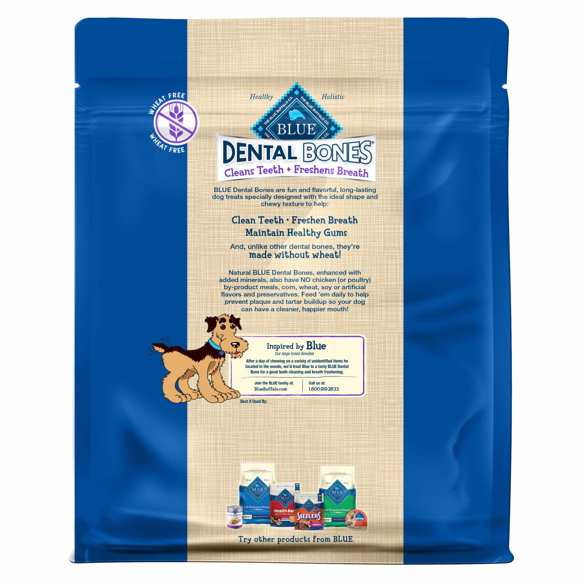 GetUSCart- Blue Buffalo Dental Bones Large Natural Dental Chew Dog ...